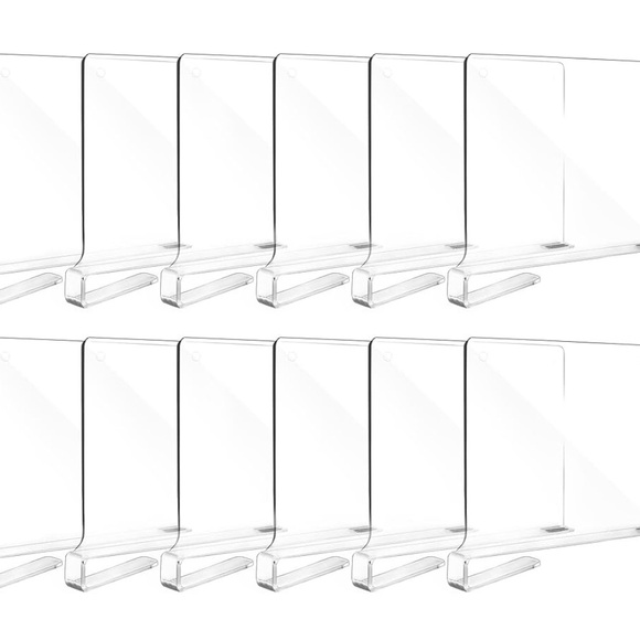 Storage & Organization | 12 Clear Acrylic Shelf Dividers | Poshmark